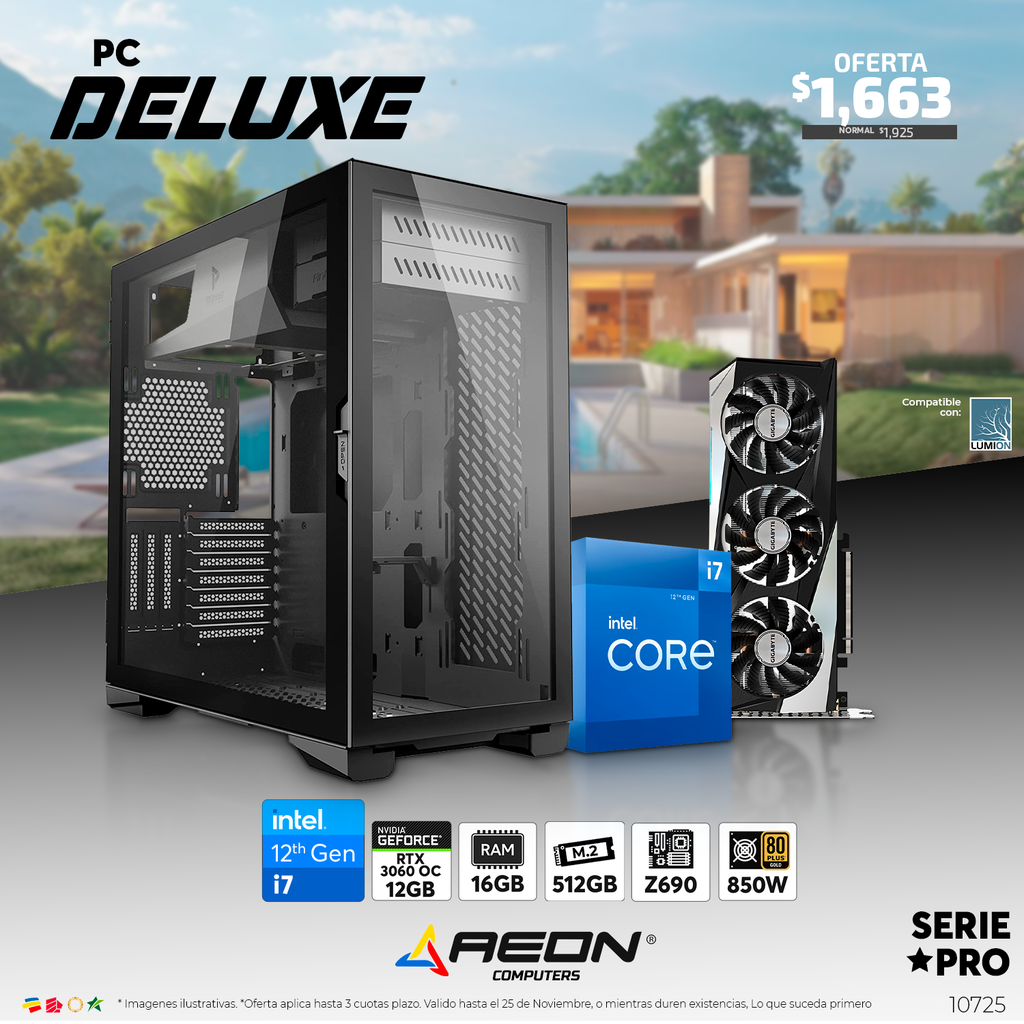 PC Deluxe i7 - 12700F RTX 3060 OC 12GB | AEON
