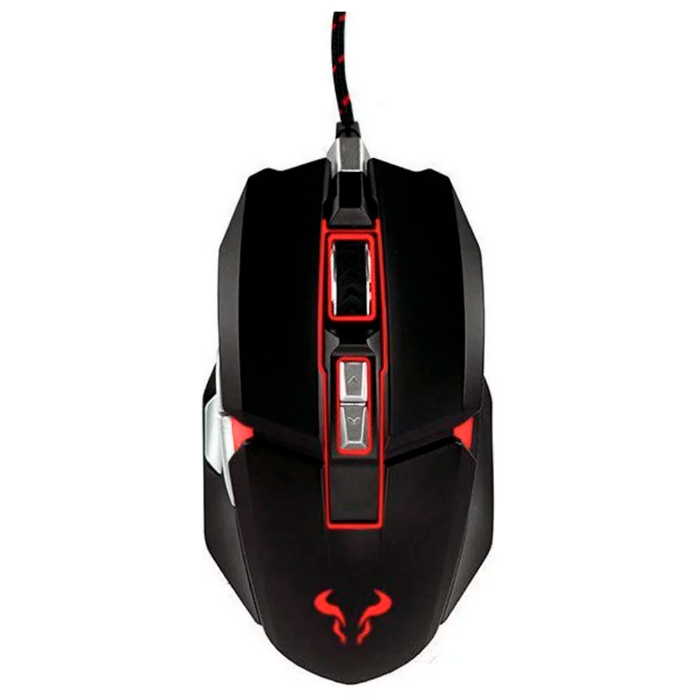 Mouse Gaming Riotoro Aurox Black Prism RGB, 10,000 DPI, Optical USB | AEON