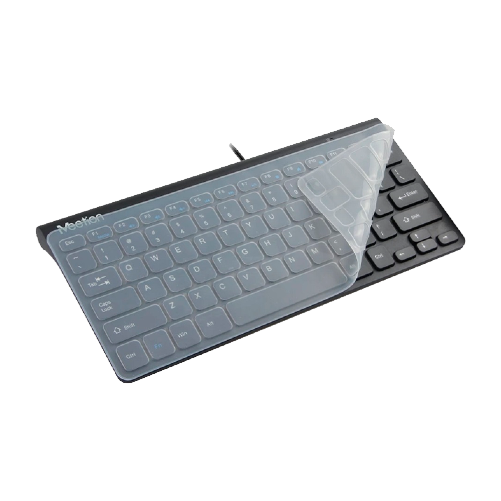 Teclado Mini Meetion MT-K400, Conexion USB + Protector de teclado transparente, 12 atajos ...