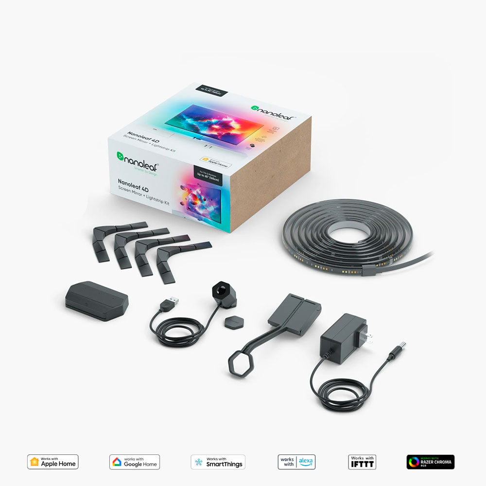 Tira led Nanoleaft 4D Screen Mirror Kit , TV Y Monitores hasta 65 ...