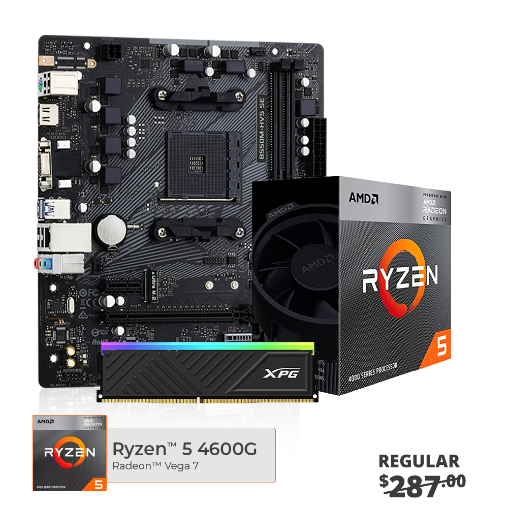 Upgrade Kit Ryzen 5, Chipset B550M-HVS SE, DDR4 16GB | AEON