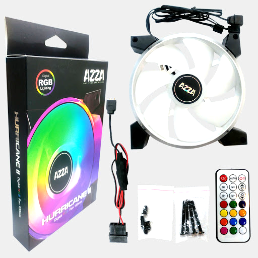 Ventilador Azza RGB 120mm LFO-2512D + RFAZ-010 Control Remoto | AEON