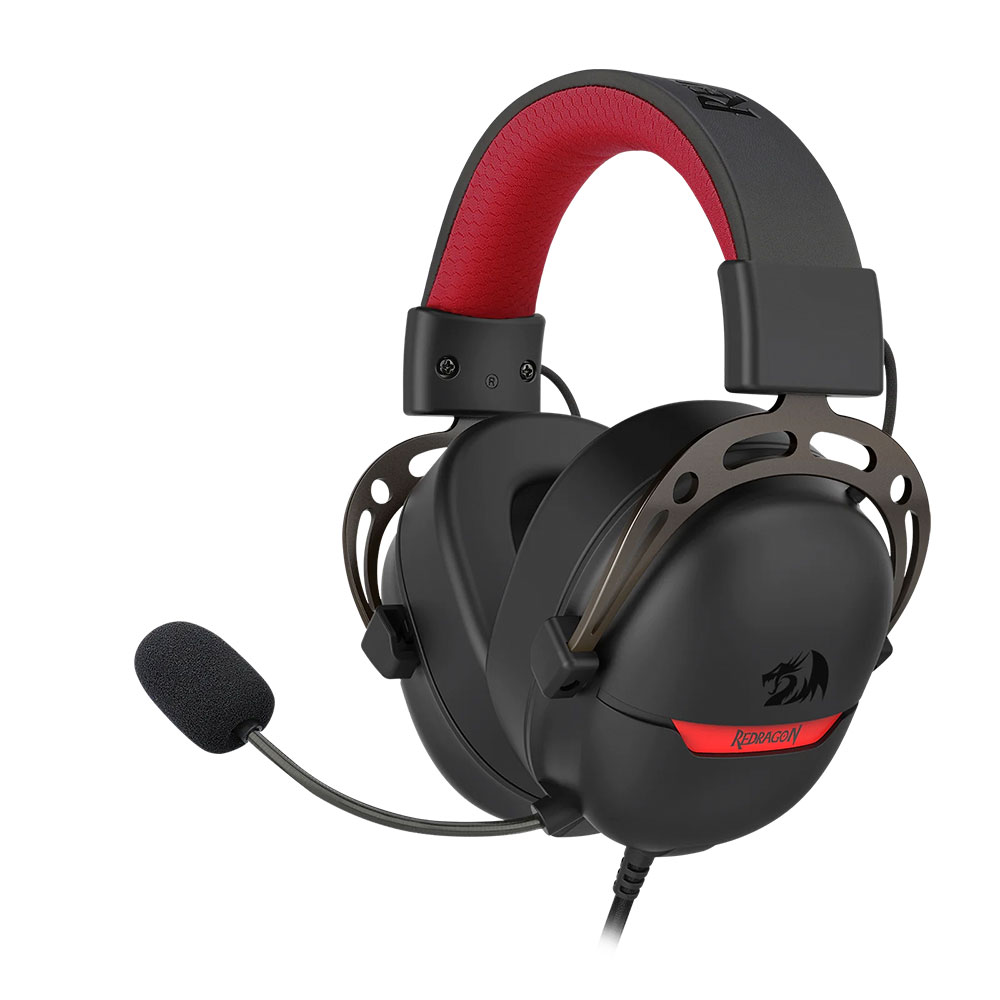 Headset Gaming Redragon Aurora, wired, 7.1 Virtual, EQ, black H376BR | AEON